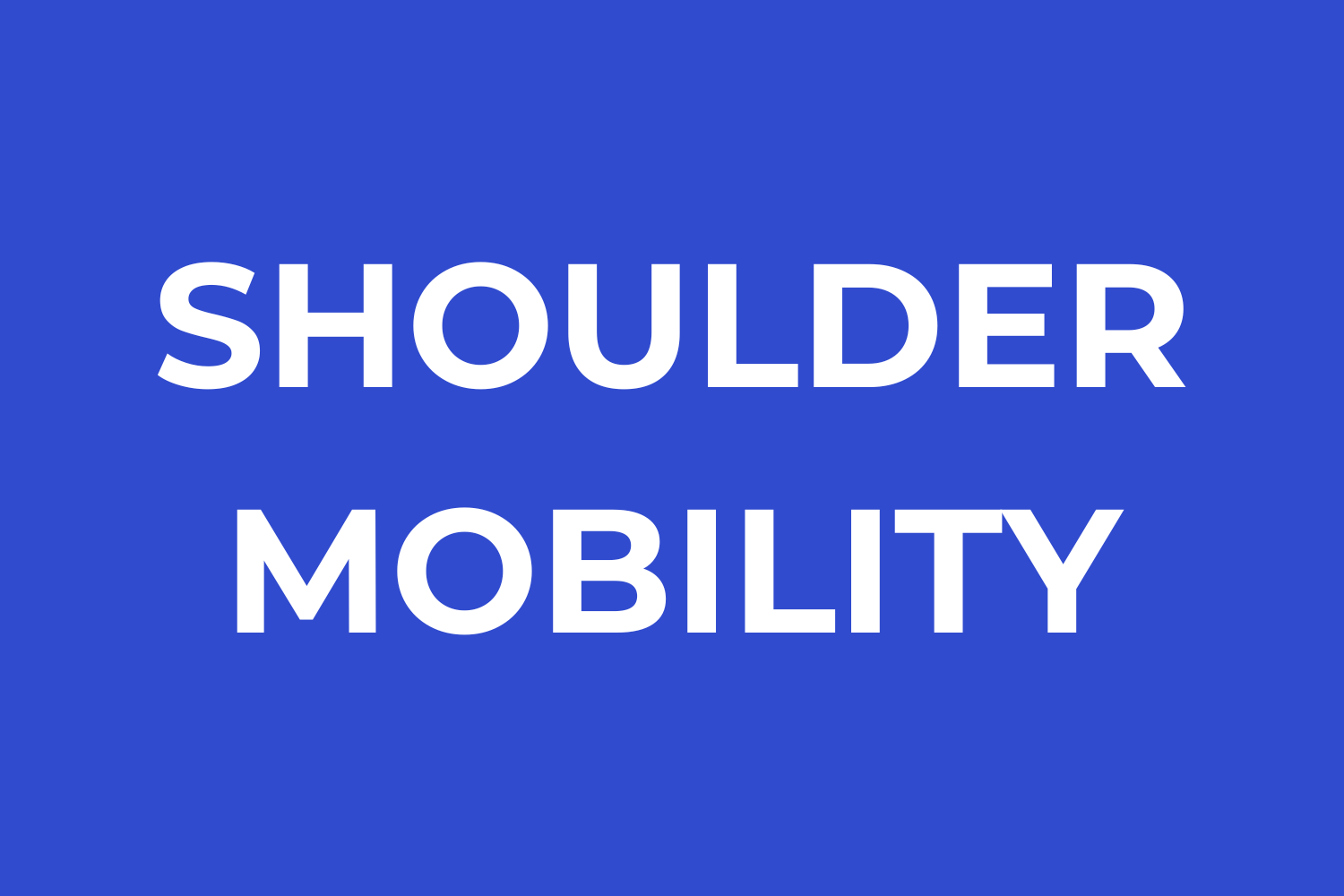 Follow Along Shoulder Mobility Class